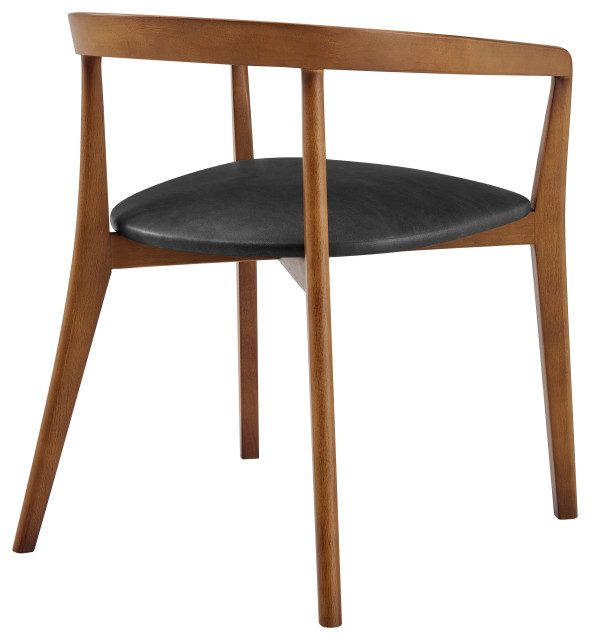 Amy PU Dining Side Arm Chair,, Set of 2 - Midcentury - Dining Chairs ...