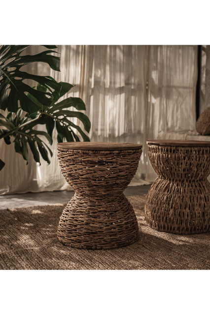 Hourglass Weaved Stool | dBodhi Rebana Alto - Tropical - Accent And ...