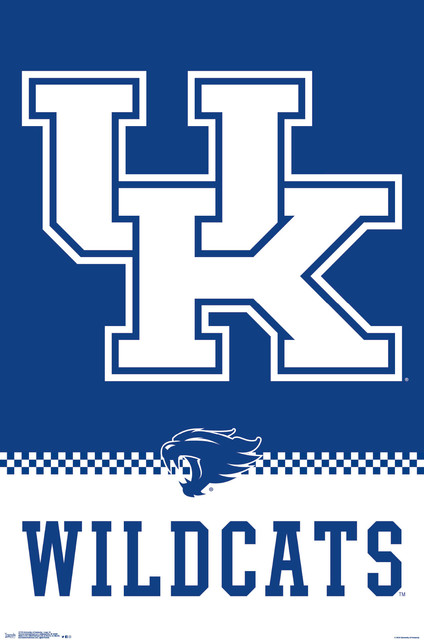 University of Kentucky Logo Poster, 22.375"x34" - Contemporary - Prints ...