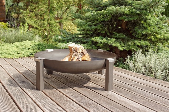 Tilsit Rusting Steel Wood Burning Fire Pit 41" - Transitional - Fire ...
