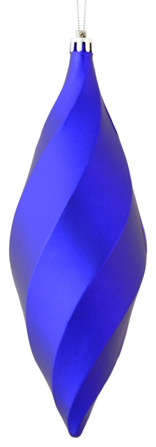 8" Purple Matte Swirl Finial 6-Pack - Contemporary - Christmas ...