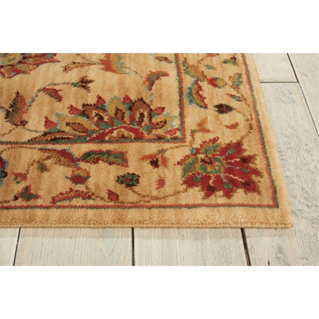 Nourison Living Treasures 30" x 144" Wool Indoor Rug in Ivory Persian ...