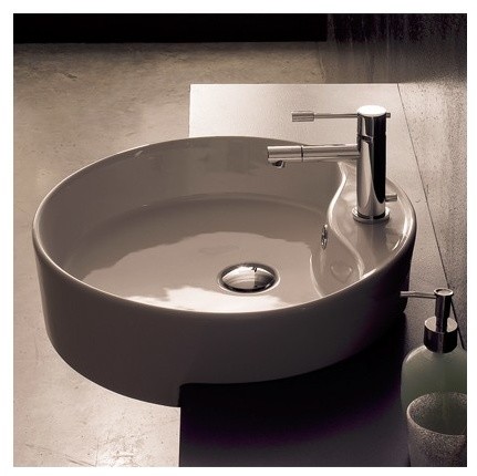 Geo Semi Recessed Vessel Sink 8029/D - Modern - Bathroom Sinks