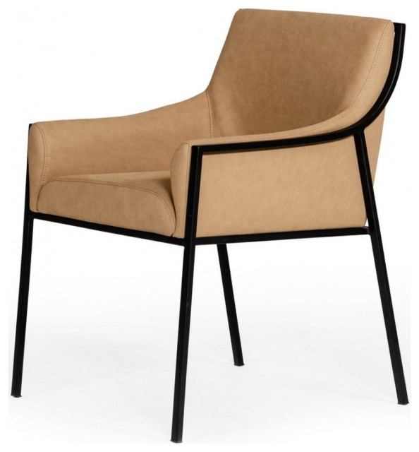 Tan Suede Dining Chair - Transitional - Dining Chairs - by Ami Ventures ...