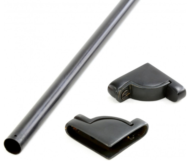 Black Carpet Runner Rod Set for Staircases 39 5/8 Inch Oil Rubbed ...