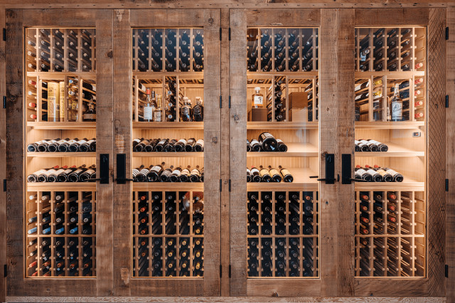 Sauvie Island Custom Wine Cellar Garage Conversion - Modern - Wine ...