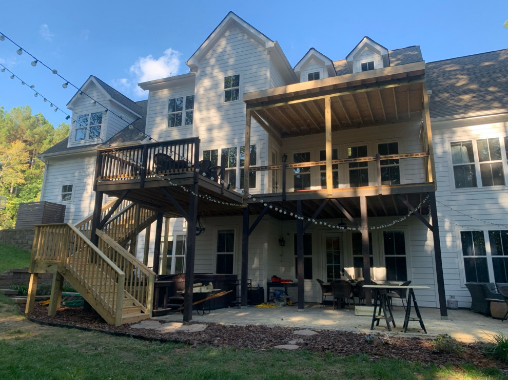 Porch ceiling - straight or slanted?