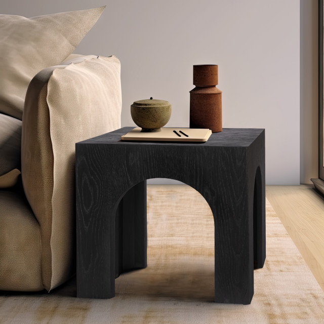 Arch Black End Table - Transitional - Side Tables And End Tables - by ...