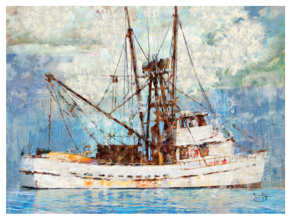 Lisa Sofia Robinson "Seafaring" (Fishing Vessel) Art Print, 9"x12 ...