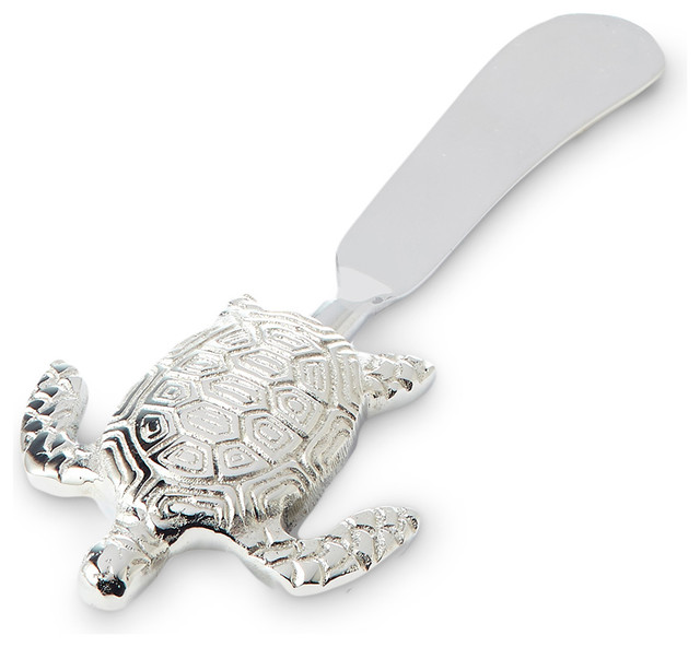 Sea Turtle Spreader Knife, Set of 4, 6" - Beach Style - Cheese Knives ...