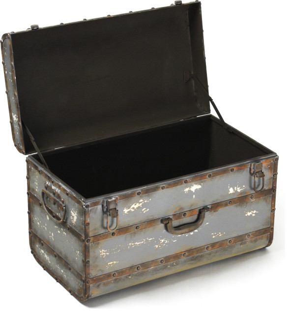 Iron Box - Industrial - Decorative Trunks - by HedgeApple | Houzz