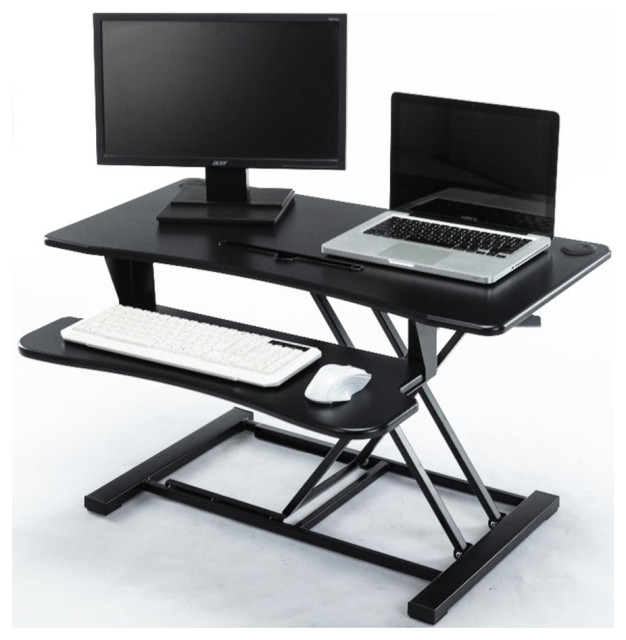 Legend Vansen 32" Adjustable Height Modern MDF Wood Workstation in ...