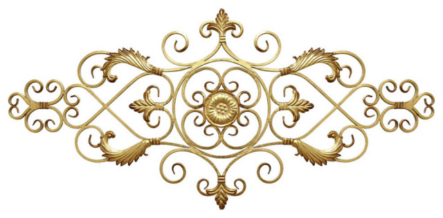 Stratton Home Decor Handcrafted Antique Gold Scroll All Decor - French ...
