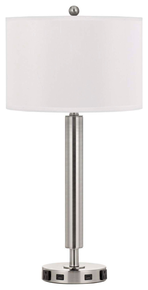 Brushed Steel Metal Night Stand, Night Stand Lamps, La-2004Ns-5R-Bs ...