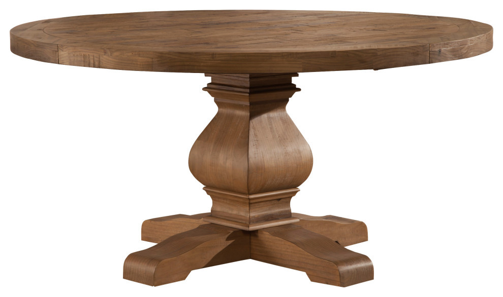 Kensington Round Solid Pine Dining Table - Traditional - Dining Tables ...