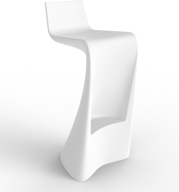 Vondom Wing Indoor/Outdoor Bar Stool - Contemporary - Outdoor Bar ...