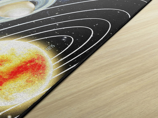 Flagship Carpets VA1017-44A 7'6"x12' Travel Solar System Educational ...