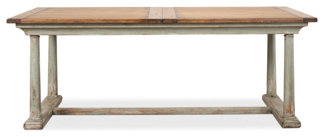 Amelia 2 Tone Rectangle Extendable Dining Table - French Country ...