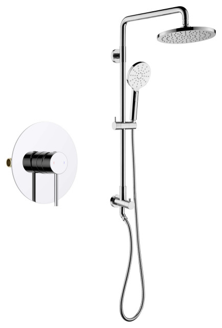 Circular Shower Column With Dual Function Shower Head, With Rough in ...