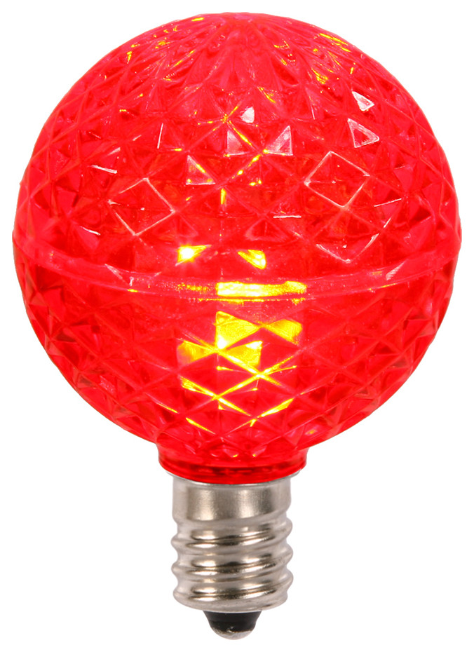 Vickerman xLEDG43-25 G40 LED Red Replacement Bulb, Pack of 25 - Holiday ...