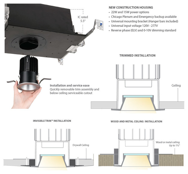 Volta 2" LED Square Pinhole, Light Engine Narrow 25 2700K 90CRI, Copper ...