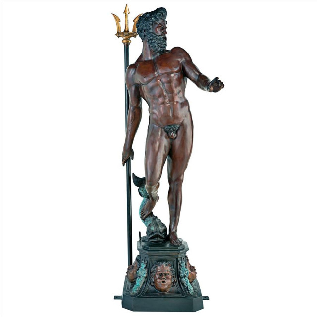 Design Toscano Poseidon God Of The Sea Bronze Statue - Contemporary ...