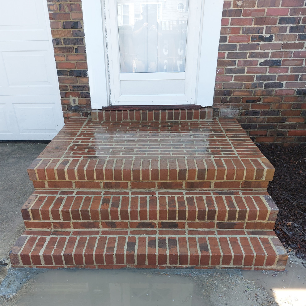 Step Rebuild -- Complete demo & rebuild of masonry steps - Exterior ...