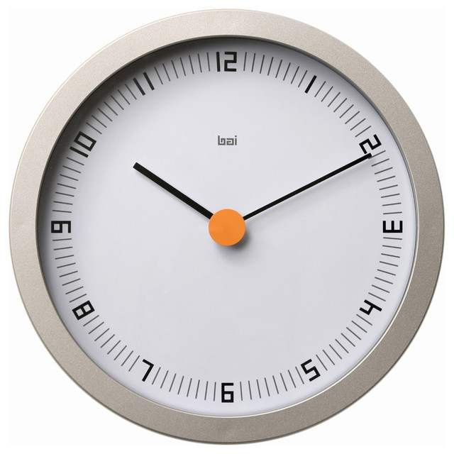 8" Studio Wall Clock Dot Zero - Contemporary - Wall Clocks - by BAI ...