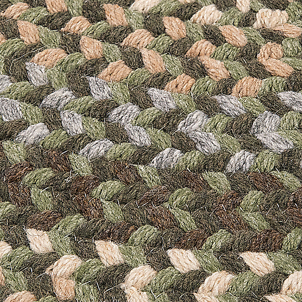 Boston Common - Moss Green sample swatch, Swatch Sample, Braided ...