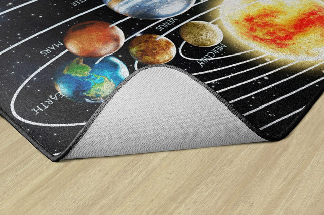 Flagship Carpets VA1017-44A 7'6"x12' Travel Solar System Educational ...