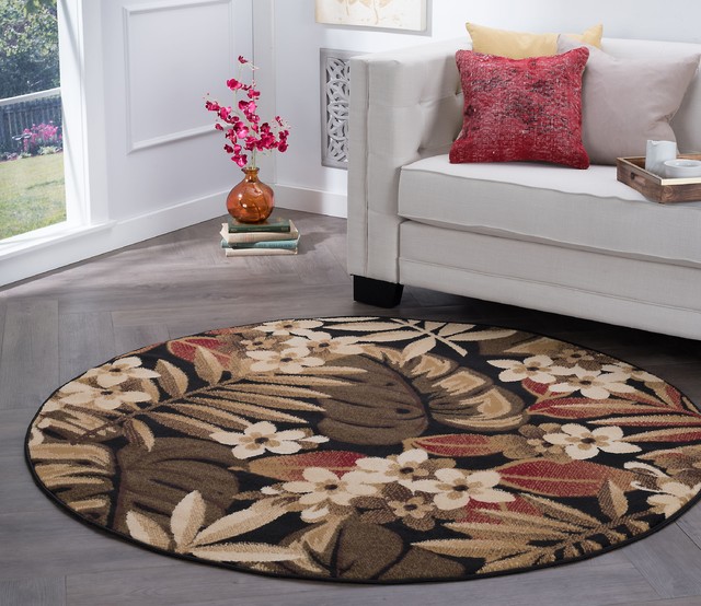 Tropical Round Rugs | Bryont Blog