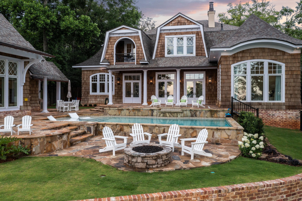 East Coast inspired - Traditional - Pool - by Bob Chatham Custom Home ...