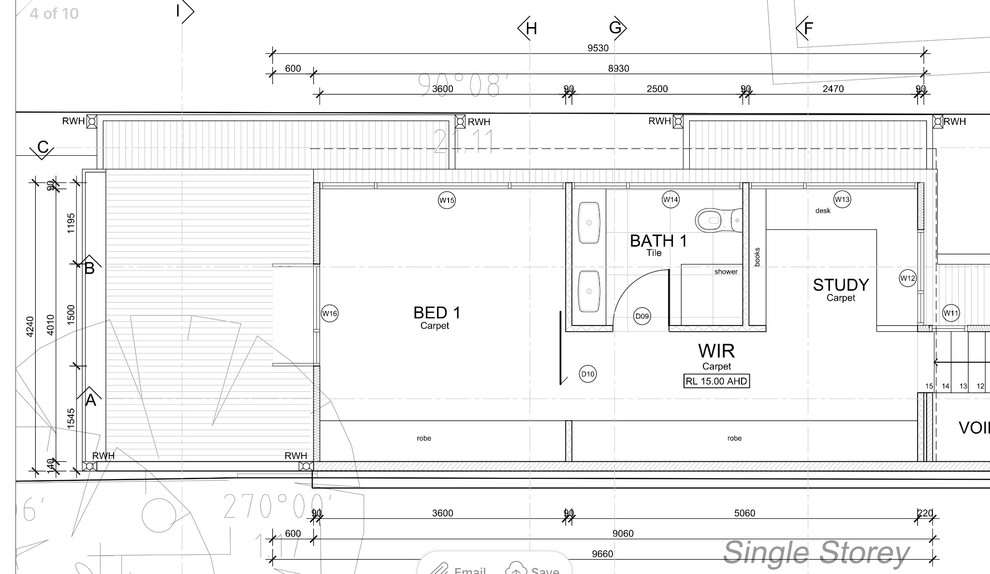 Upstairs layout | Houzz AU