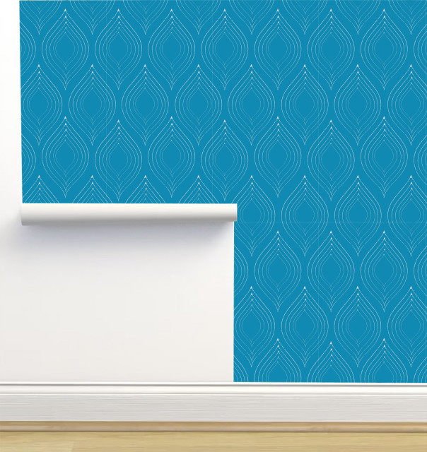 Classic Blue Wallpaper by Monor Designs - Contemporary - Wallpaper - by ...