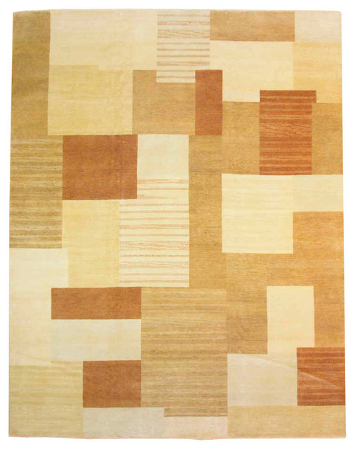 11'11x15'2, Handmade Luxury Modern Blocks Rug, 11'11"x15'2 ...