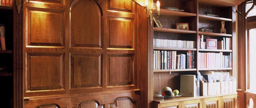 Gothic Style Library In Solid Oak - Traditional - London - by Claude ...
