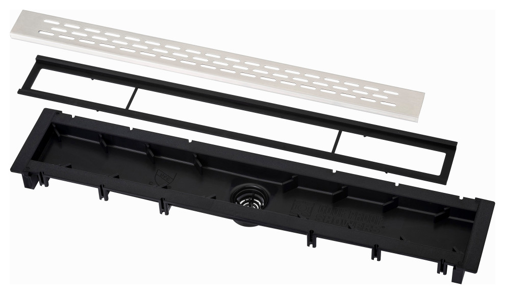 Goof Proof Linear Drain Grate Assembly - Contemporary - Tub And Shower ...