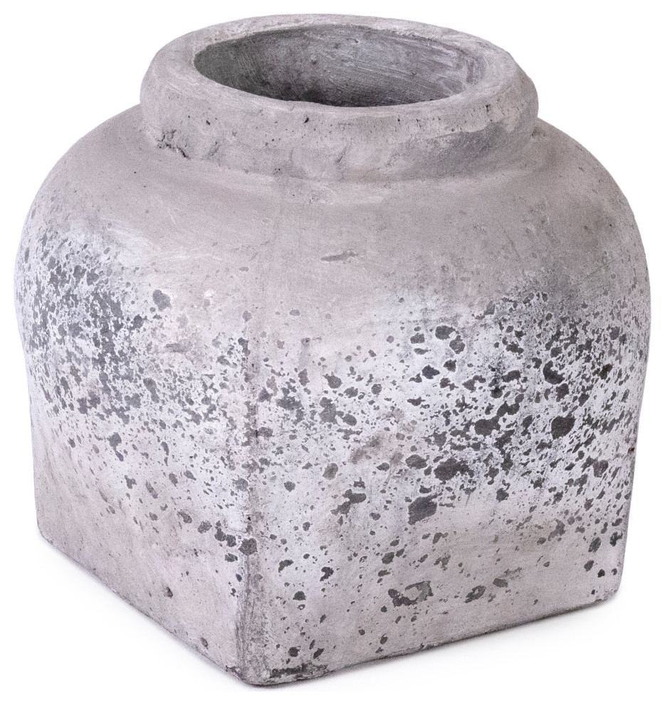 Small Stone Jar - Farmhouse - Vases - by Zentique, Inc. | Houzz