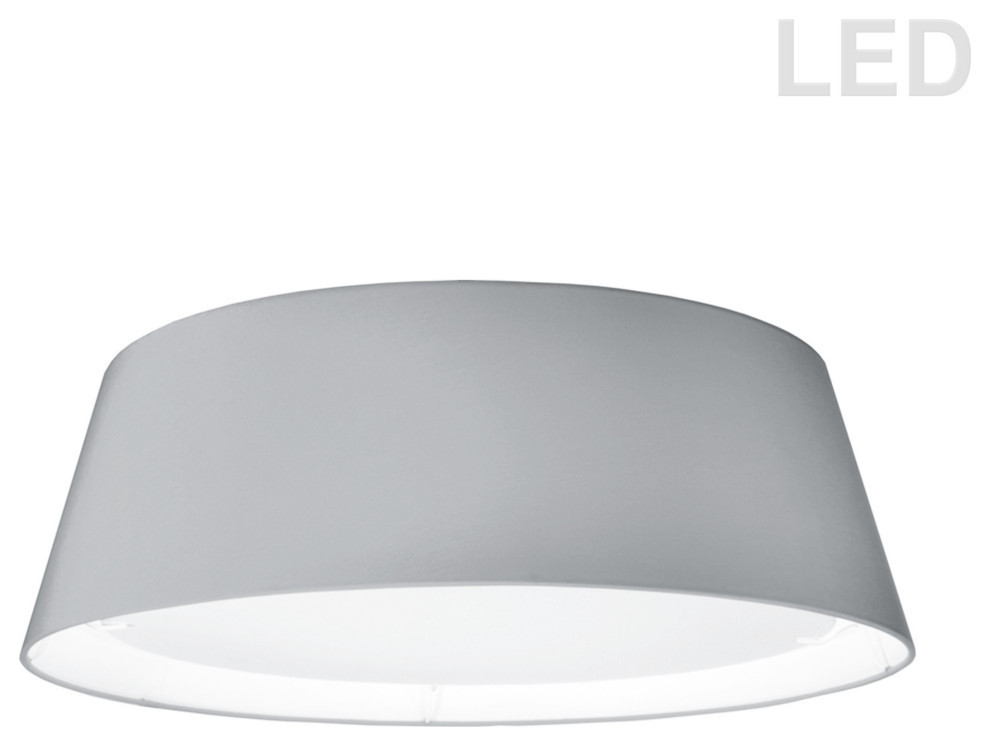 Gray Flush Mount Ceiling Light Integrated LED - Transitional - Flush ...