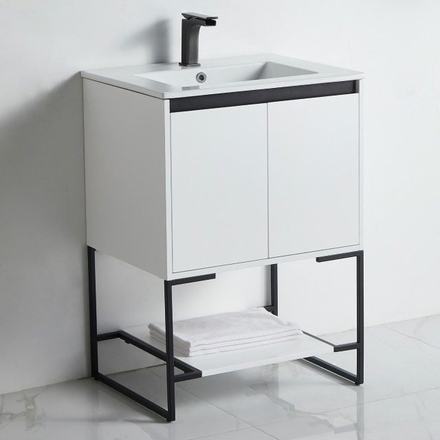 Urbania Vanity Set, 24" - Industrial - Bathroom Vanities And Sink ...