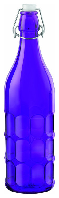 Bormioli Rocco Moresca Purple 33.75 Ounce Glass Bottle - Contemporary ...