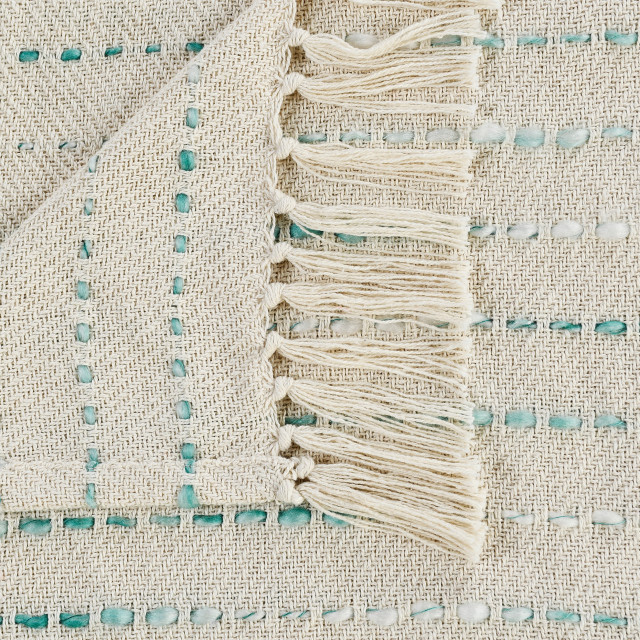 Shimmer Stripe Woven Throw Blanket with Fringe - Contemporary - Throws ...