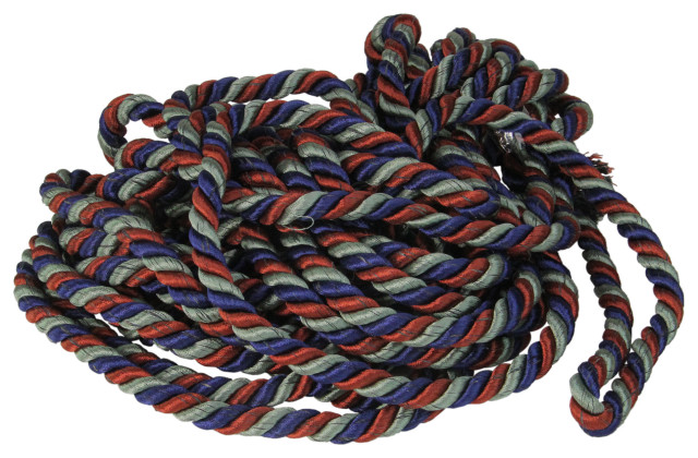 Decorative Crafting Rope Garland, Navy Orange and Green, 34', 34 ...