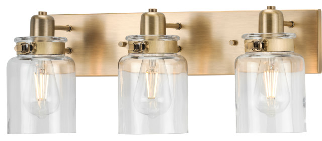 Luxury Vintage Bath Light, Olde Brass - Traditional - Bathroom Vanity ...