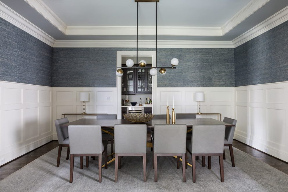 Grass Cloth in Dining Rooms - Dining Room - Tampa - by uniquely yours ...