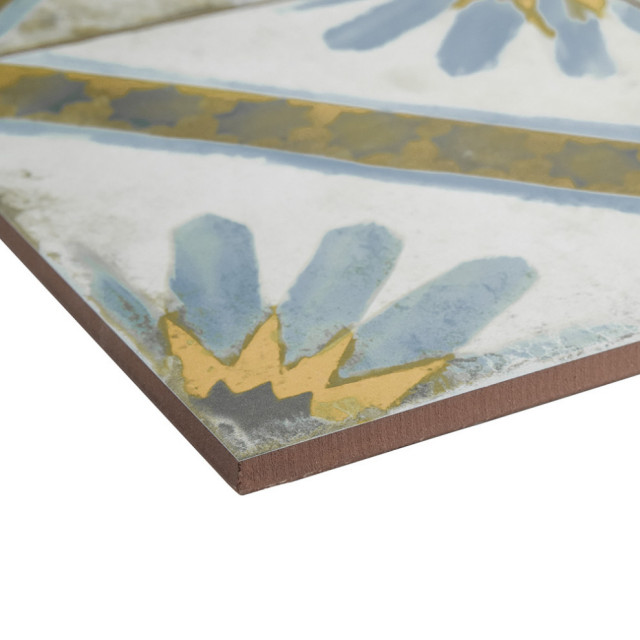 Kings Marrakech Blue Ceramic Floor and Wall Tile - Farmhouse - Wall And ...