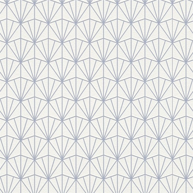 Modern Geometric Fan Wallpaper, Double Roll - Contemporary - Wallpaper ...