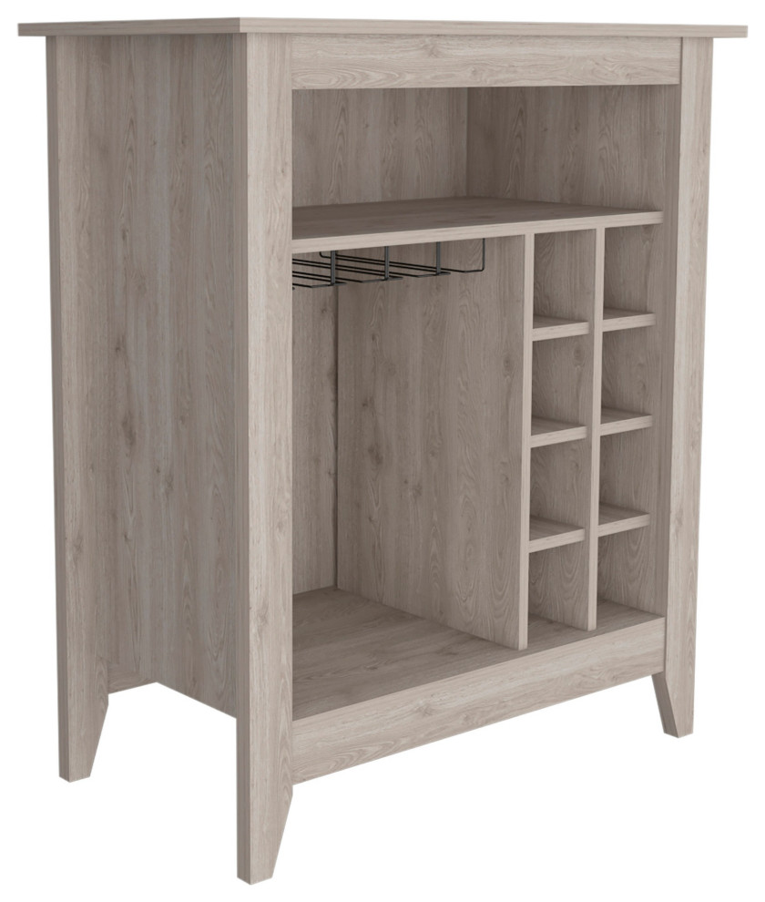 Essential Bar Cabinet, Living Room, Light Gray - Transitional - Wine ...