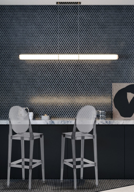 Designer Ghost Style Molded Plastic Bar Height Kitchen Stools For ...