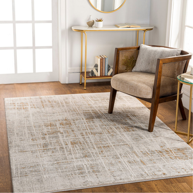 Alpine Area Rug, Ivory/Tan/Gray/Light Gray/Off-White - Contemporary ...
